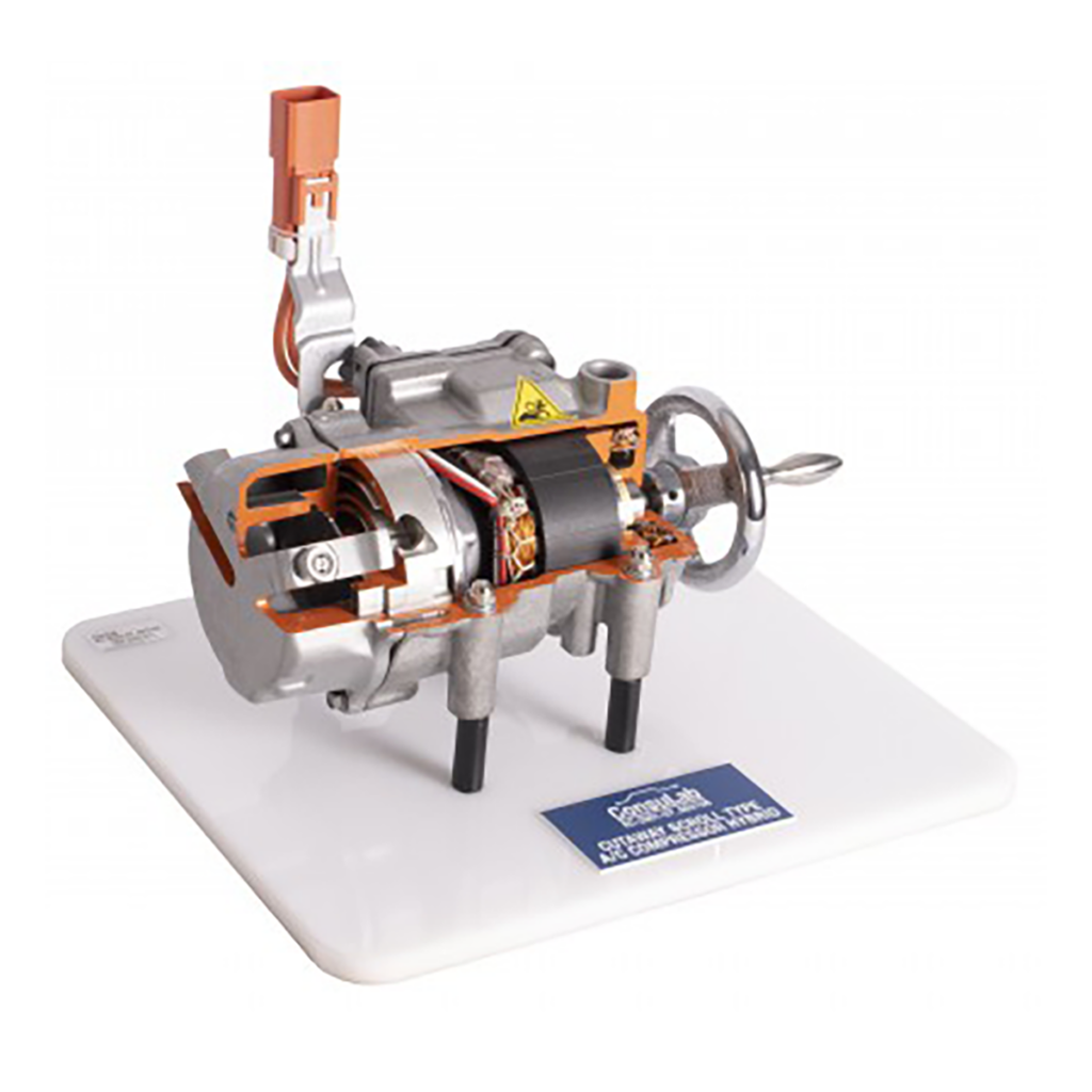 Cutaway Scroll Type A/C Compressor - Hybrid - IES Teach
